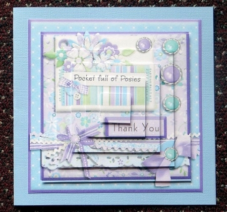 Pocket Full of Posies Thank You Pyramid Card Front - CUP209933_880 ...