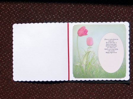 Female Retirement Insert - CUP415750_1716 | Craftsuprint