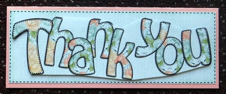 Large Dl Thank You Roses Card & 3D Decoupage - Photo by Giselle Topper