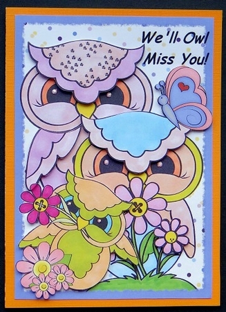 A4 We'll Owl Miss You - CUP480368_66 | Craftsuprint