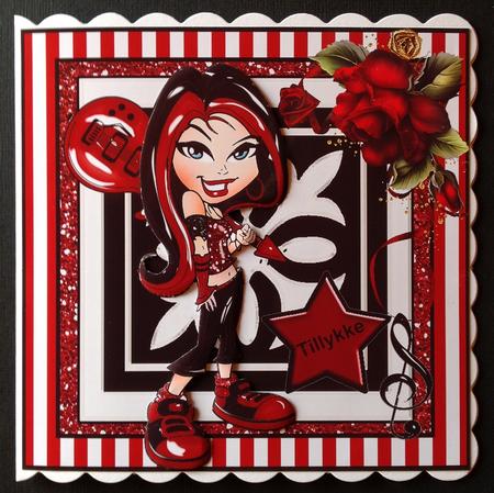 The Rock Chick Card Front Kit - CUP607057_1483 | Craftsuprint