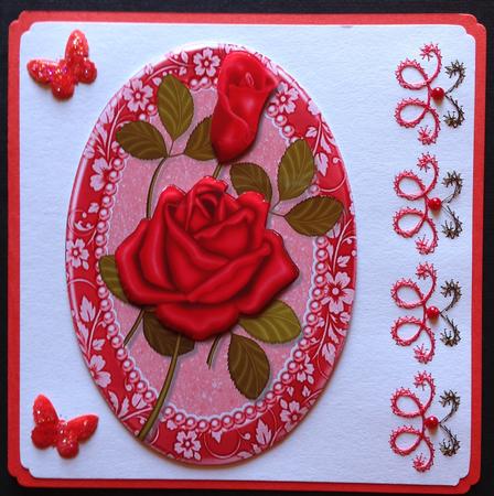 Beautiful Red Rose Topper - CUP576528_983 | Craftsuprint