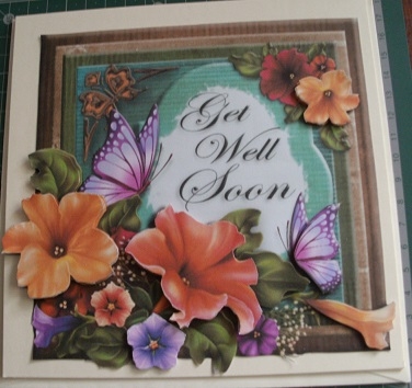 Petunias and Butterflies Get Well Soon Square Topper - CUP717068_1416 ...