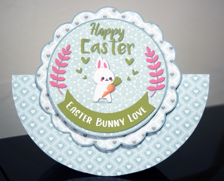 Easter Bunny Love Scalloped Rocker Card & Insert - CUP1101046_92133 ...