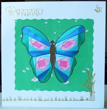 Butterfly Iris Folding Pattern - CUP80495_601 | Craftsuprint