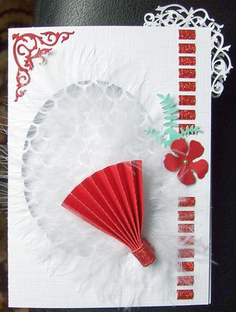 Ribbon Threading Fan Card - CUP692632_596 | Craftsuprint