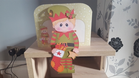 3D On the Shelf Card Kit - Christmas Little Elf has a Christmas ...