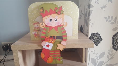 3D On the Shelf Card Kit - Christmas Little Elf has a Christmas ...