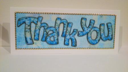 Large Dl Thank You Card & 3D Decoupage - CUP430903_359 | Craftsuprint