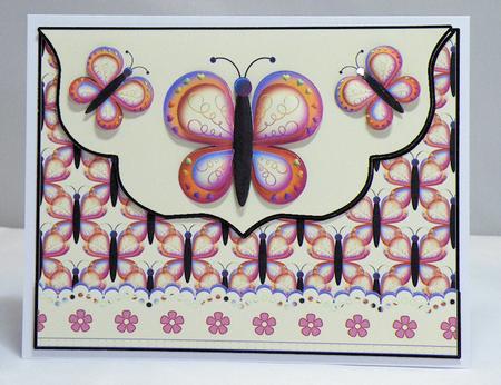 Rainbow Fantasy Butterfly Envelope Card - CUP194133_66 | Craftsuprint