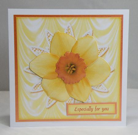 Daffodil Card Front & Decoupage - CUP218993_172 | Craftsuprint