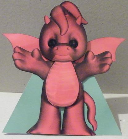 Little Welsh Dragon 3D Triangle Stand Up Pyramid Card Kit - CUP79060 ...