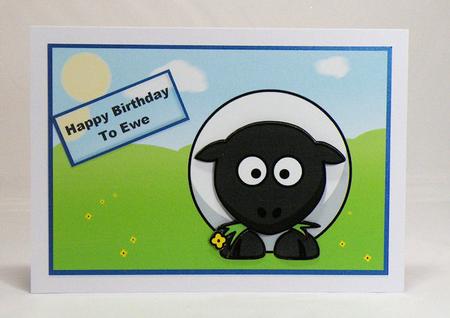 Layered Sheep Card - CUP295782_1631 | Craftsuprint