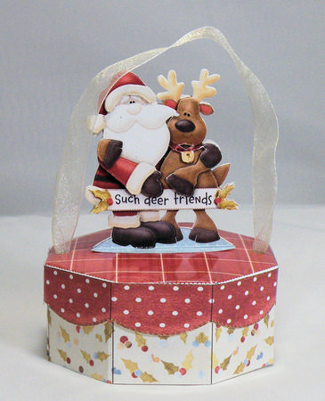 Christmas Boxes - Santa and Reindeer - CUP129945_203 | Craftsuprint