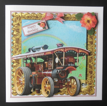 STEAM TRACTION ENGINE BIRTHDAY - BEST WISHES - CUP799903_25427 ...