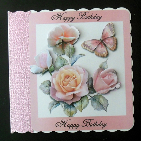 pink birthday roses - CUP813422_906 | Craftsuprint