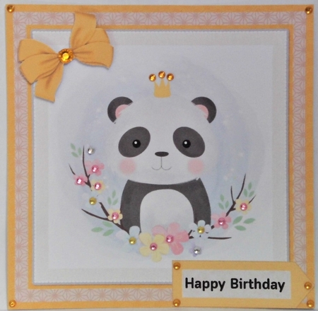 Cute panda card - CUP1047925_18940 | Craftsuprint