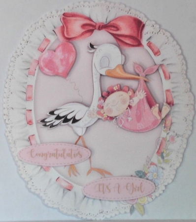 4, Beautiful Baby card Fronts - CUP1058309_1398 | Craftsuprint