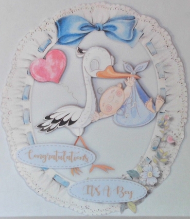 4, Beautiful Baby card Fronts - CUP1058309_1398 | Craftsuprint