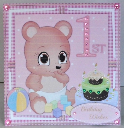 Look Who's Turning One Today, Girl - CUP669120_1398 | Craftsuprint