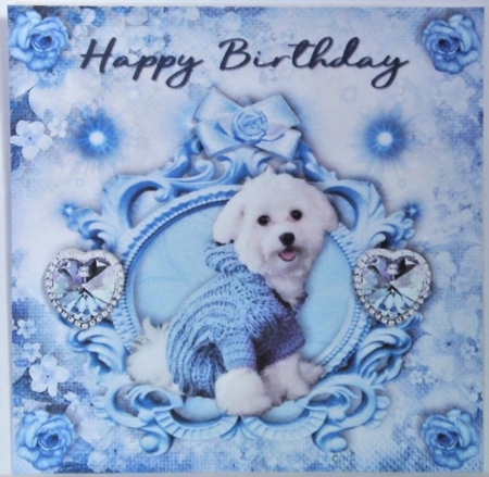 Happy Birthday blue dog - CUP844622_77133 | Craftsuprint