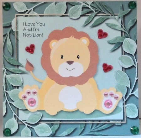 I Love You And Im Not Lion - Animal Valentine Topper - CUP945348_74027 ...