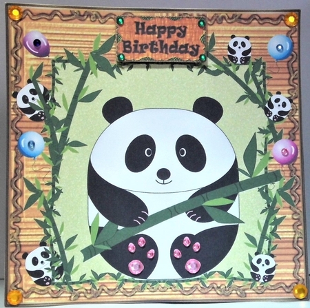 Cute Panda Topper - CUP985428_96 | Craftsuprint