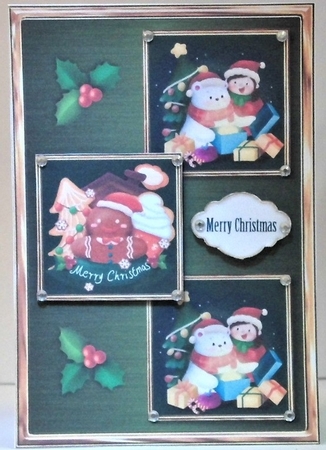 Christmas 3 square card front - CUP990831_566 | Craftsuprint