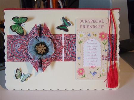 Red Pattern Tea Bag Tiles - CUP334713_1751 | Craftsuprint