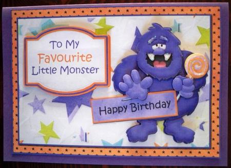 Happy Birthday to My Favorite Little Monster Card Front - CUP179013_880 ...