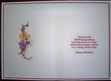 Mixed Flowers Cardmaking Insert - CUP202522_719 | Craftsuprint