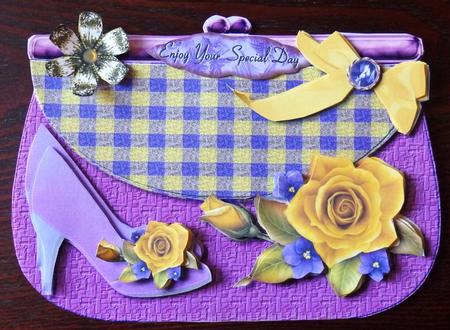 Purse with Yellow Roses Minikit - CUP572246_936 | Craftsuprint
