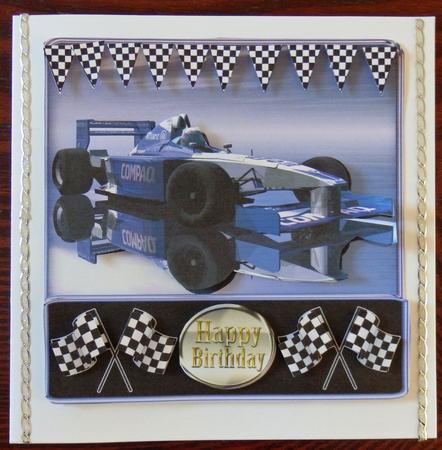 Bmw Racing Car Quick Card with Model Formula 1 Car - CUP575179_1446 ...