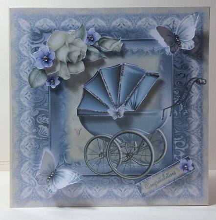 Gorgeous Baby Boy Pram Topper - CUP491298_1483 | Craftsuprint