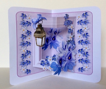 Pop-out Frame Cards - Blue Reflections - CUP797662_203 | Craftsuprint