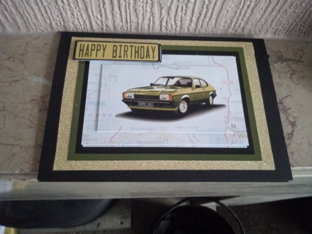 Ford Capri Easy Pyramid Card - Photo by Helen Lightfoot