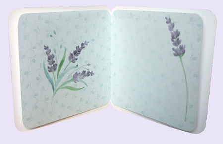 French Lavender Rounded Corner Card Kit with Matching Envelope and ...