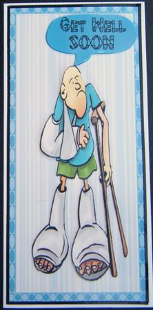 Male Get Well Soon Step by Step Card - Photo by Charlies Angel