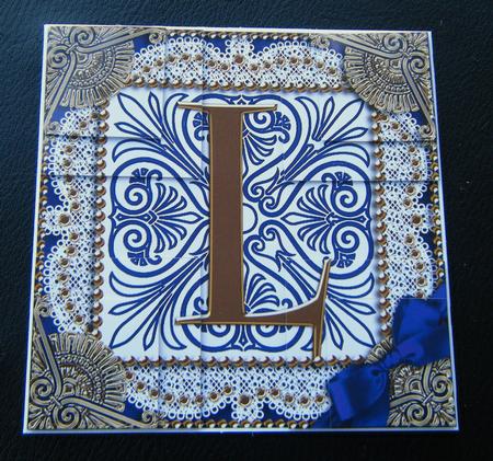 Vintage Blue L Monogram All 4 Corner Stacker Card Front - CUP154157_10 ...