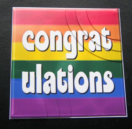 Gay Pride Congratulations Card - CUP192086_614 | Craftsuprint