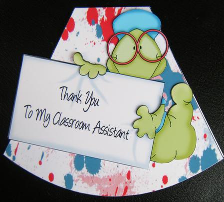 Thank You Classroom Assistant Bookworm Wobbler Teacher Card - CUP81527 ...