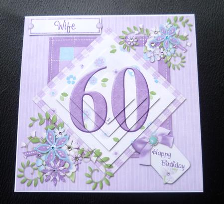 Perfectly Purple - 60th Birthday Pyramid Card - CUP327171_614 ...