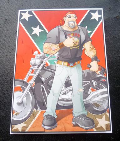 Angel of Hell Confederate Flag Dude A4 - CUP376412_437 | Craftsuprint