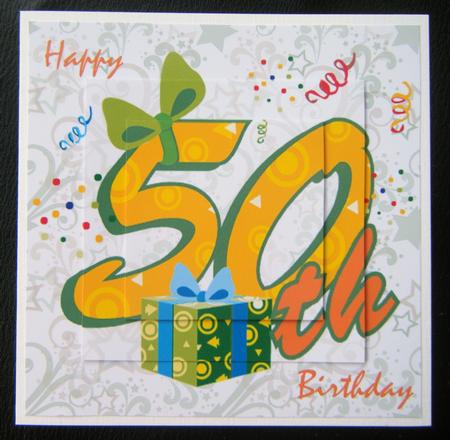 Funky 50th Male Birthday Card - CUP117250_698 | Craftsuprint