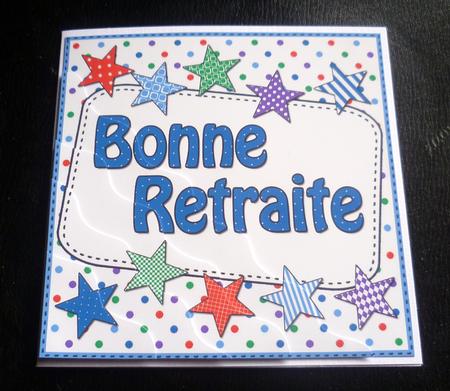 French Retirement Stars Wavy Corner Stacker - CUP520257_359 | Craftsuprint