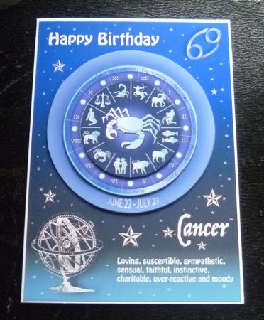 Zodiac Sign Cancer Deep Blue - CUP522884_1784 | Craftsuprint
