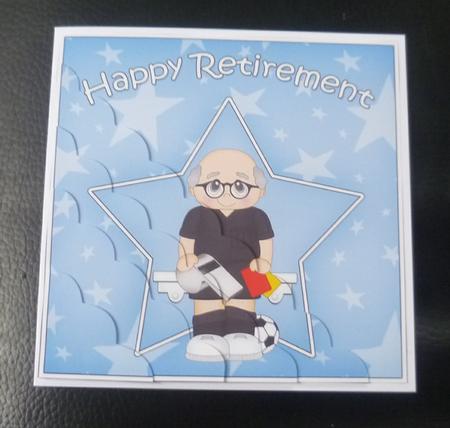 Football Referee Retirement Scallop Corner Side Stacker - CUP657369_359 ...