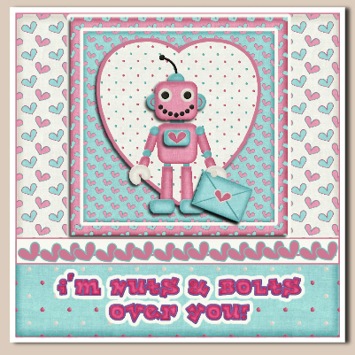 Nuts & Bolts Valentine Robots 3 Clip Art - CUP492244_1025 | Craftsuprint