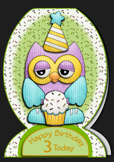 Birthday Party Owls Clip Art - CUP529359_1025 | Craftsuprint