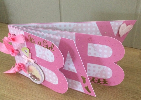 Baby Book Card Pink - Photo by Honorscard Appleby